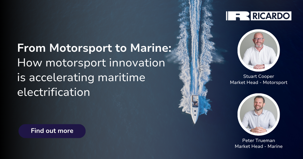 Motorsport to Marine: Advancing Marine Electric Powertrains with Racing ...
