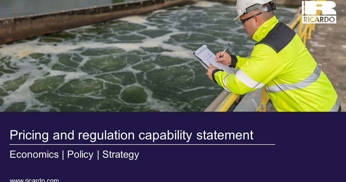 Water pricing and regulatory capabilities | Economics, Policy, Strategy ...